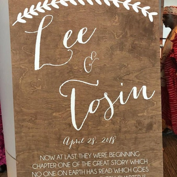 Wedding Welcome Sign - Quote Sign - Wooden Wedding Signs - Wood Ww7 -c ...
