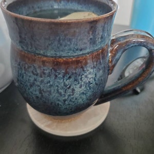 Large Blue Coffee Mug, Handmade Ceramic, Ready to Ship - Etsy