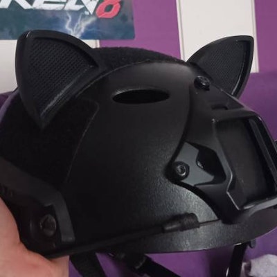 3D Printed Tactical Neko Cat Ears - Etsy