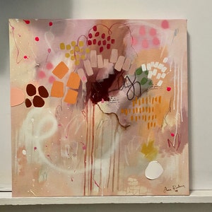 Abstract Colorful Painting, Original Wall Art, One of a Kind Art ...