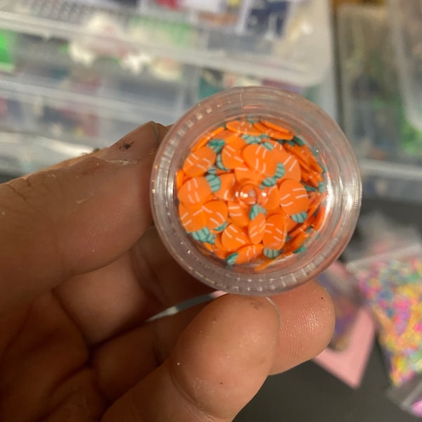Small Carrot Cane Polymer Clay Sprinkles for Decoden Funfetti - Fimo ...