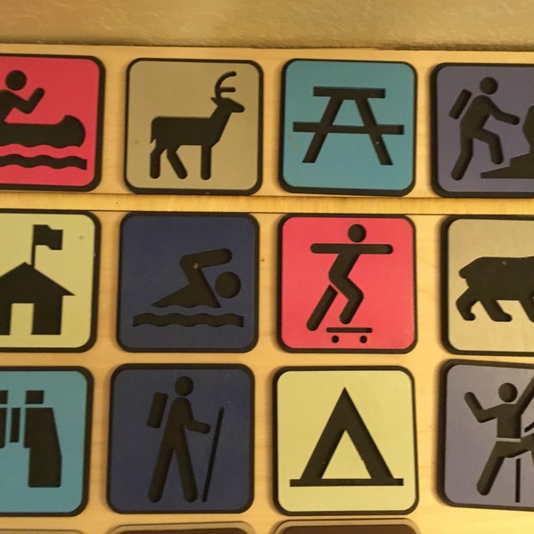 National Park Service Symbols | NPS Icons | Camping Traveling RV Camper ...