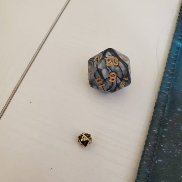 Dragon Ring Box and Mini Dice Set for DND Custom Engraved Text Ring D20 ...