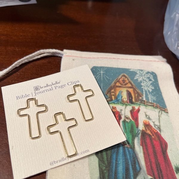 Christian Page Clips Set of 3 Faith Book Marks Journal Page Clips Bible ...