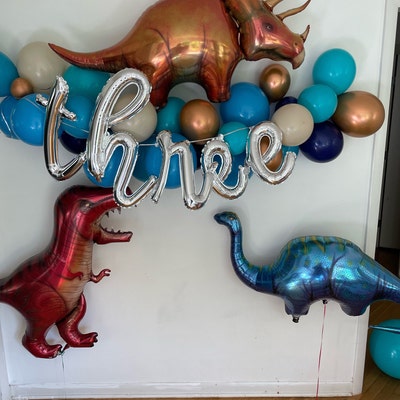 DINOSAUR Balloon, Giant Triceratops Mylar Balloon 50 Inch Dinosaur ...
