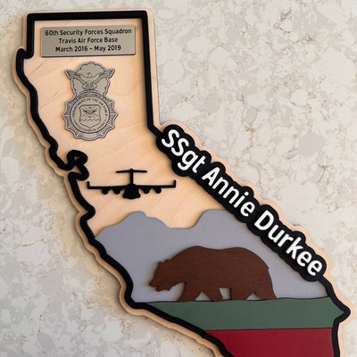 Military Base Design Gift for PCS, Any Base, Air Force Going Away Gift ...