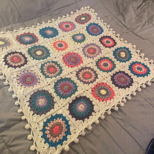 PATTERN | Astrid Granny Cowl Pattern | Crochet Granny Square Neck ...