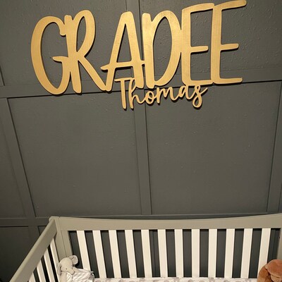 Baby Boy or Girl Nursery Sign, Baby Name Cutout, Boys Name Sign, Girls ...