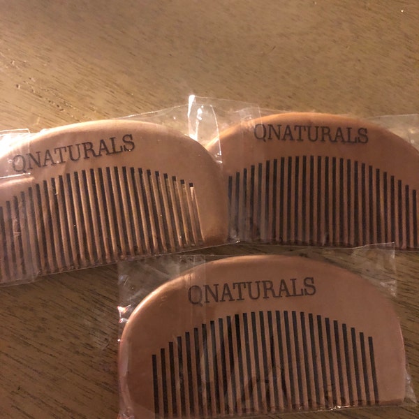 Custom Engraved Beard Combs, Thin Beard Comb - Etsy