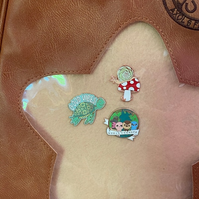 Sea Turtle Enamel Pin Good Vibes Good Vibes Pin Turtle - Etsy