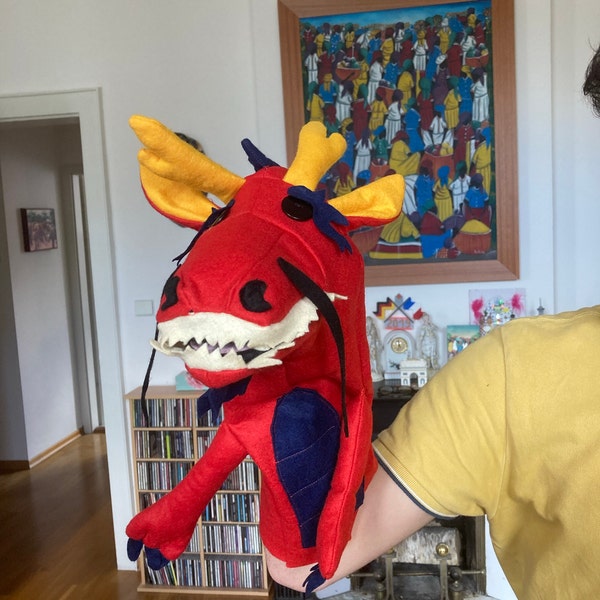 Chinese Dragon Puppet Sewing Pattern - Etsy