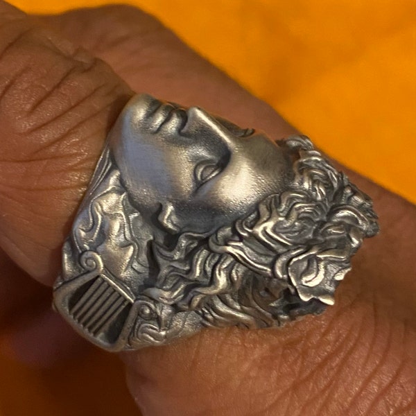 Apollo God of Art Ancient Ring for Men, Greek Gods Mythology Apollo ...