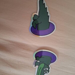 Gizzy Enters the Portal Holographic Sticker pair - Etsy