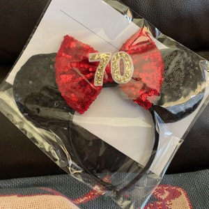 50th Birthday Mouse Ear Headband 50th Birthday Ears 50th | Etsy