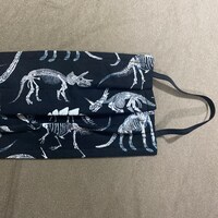 Face Mask in Dark Quirky Fabrics | 3 Layers | Reversible | Ready to ...