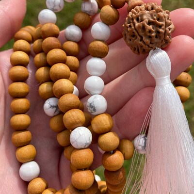 JOY Mala Beads, 108 Mala Necklace, Mala Bracelet, Japa Mala, Buddhist ...