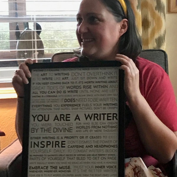The Writing Manifesto Print — Gift for Writer, Author, Poet, Novelist ...