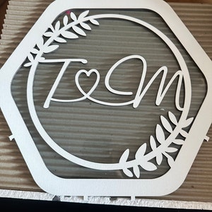 Monogram Wedding Guest Book Letter Sign Wedding Guest Book - Etsy