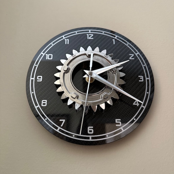 C3: Bike Chain Wall or Desk Clock Real Carbon Fiber Fibre Guys Mans ...