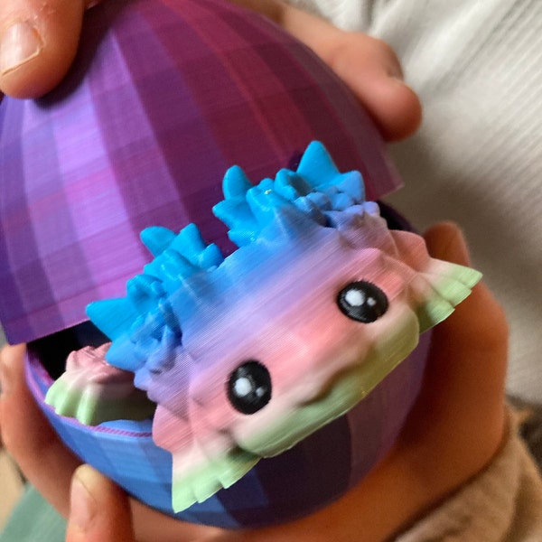 Kosha- 3D Printed Axolotl Dragon - Etsy