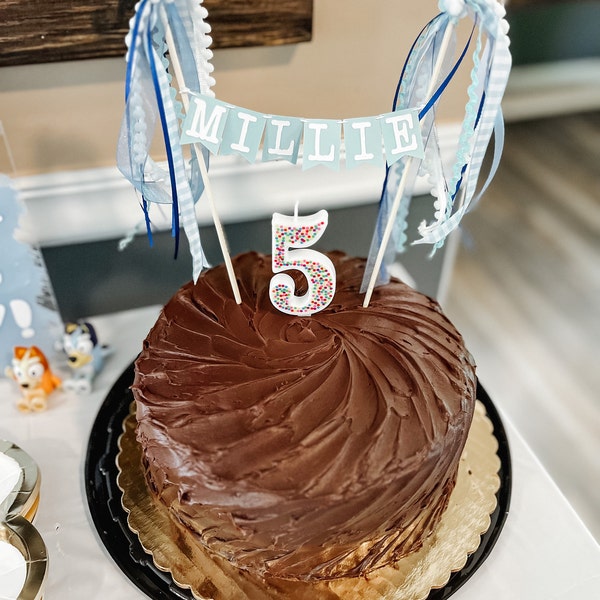 Custom Cake Banner Topper for Any Occasion, Cake Banner, Cake Bunting ...