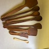 Wooden Kitchen Utensils Set Large Flipper, Small Flipper, Cooking Spoon ...