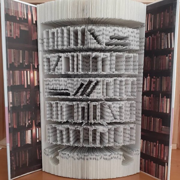 Bookcase 180 COMBI Book Folding Pattern (digital Download PATTERN) 23cm ...