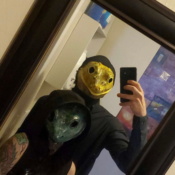 Original Paper Mache Mummified Corpse Zombie Mask,horror Mask,gore Mask ...