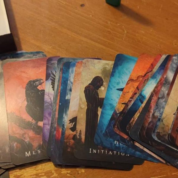 Wisdom of the Raven Oracle - 52 Card Deck Featuring Raven Art by J ...