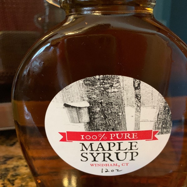 Custom Tree Tapping Maple Syrup Labels, Custom Round Canning Jar Labels ...