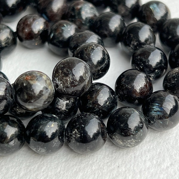 AAA Natural Hypersthene Stone Beads, 8mm10mm,12mm, Smooth Round Shape ...
