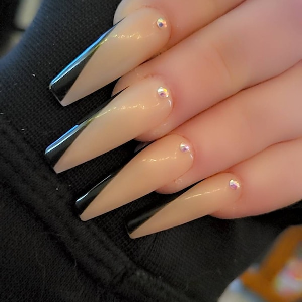 SUGAR Cookie-press on Nails-luxury Nails-pink Christmas Nails-glue on ...