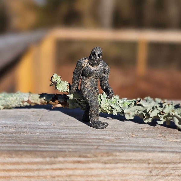 Micro Miniature Bigfoot, Tiny Sasquatch Stake, Fairy Garden Accessory ...