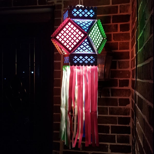 Large No Assembly Foldable Reusable Diwali Paper Lantern Akash Aakash ...