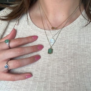 Protection Stone Necklace, Gemstone Protection Jewelry, Garnet Necklace ...