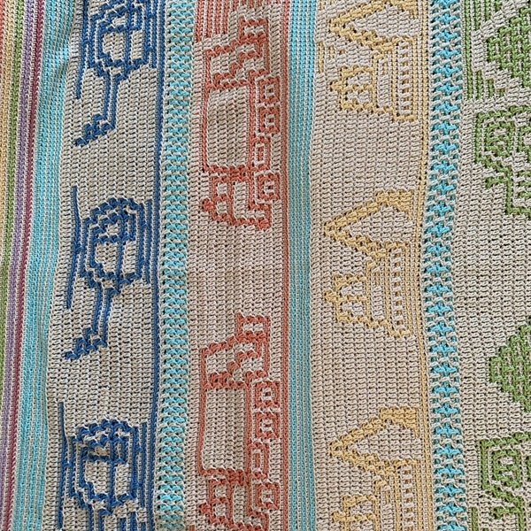 Little Train and Carriage Overlay Mosaic Crochet Block - Etsy