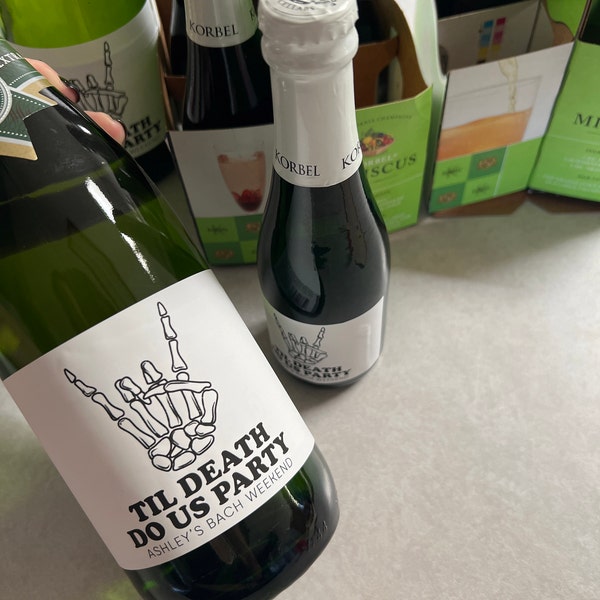 Til Death Do Us Party Labels | Champagne Labels | Wine Labels ...