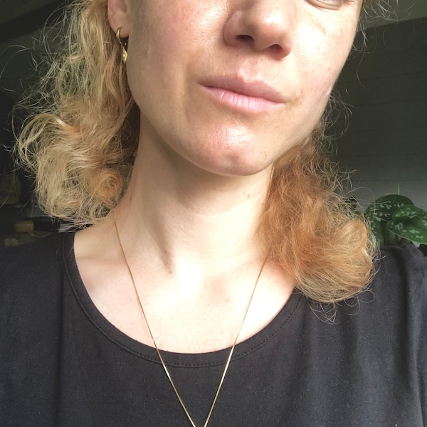 Gold Pendant Necklace Gold Full Moon Necklace Gold Circle Necklace Gold ...