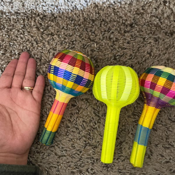 3 Small Mexican Maraca Rattle - Etsy