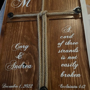 A Cord of Three Strands What God Joined Together Wedding - Etsy