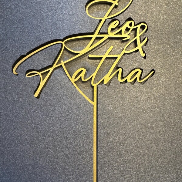 Personalized Cake Topper, Custom Names Cake Topper, Mr and Mrs Cake ...