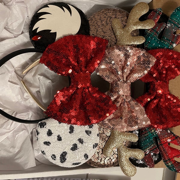 Cruella Ears, Villian Ears, Disney Villian Ears, 101 Dalmatians Ears ...