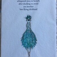 Emu Signed Print by Zeppelinmoon - Etsy