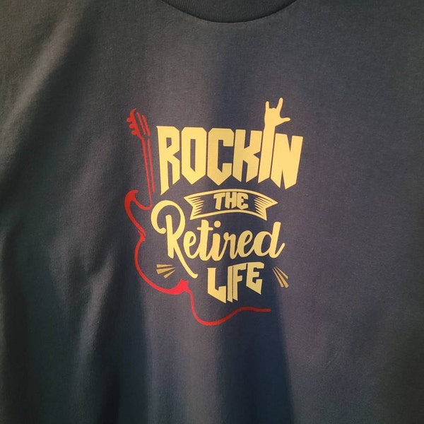 Rockin’ the Retired Life | SVG Cut or Print DIY Art Retirement Rock ...