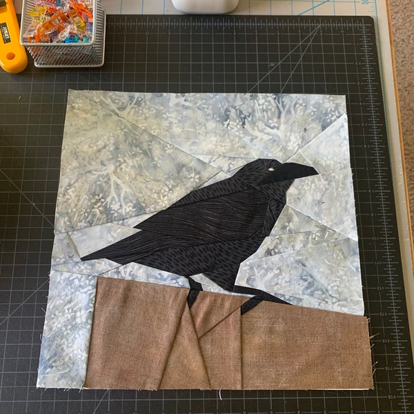 Edgar Allan Poe Foundation Paper Piecing Quilt Block Pattern - Etsy