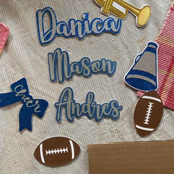 Cheer Custom Homecoming Mums Cutouts, Cheerleader Hoco Cutouts ...