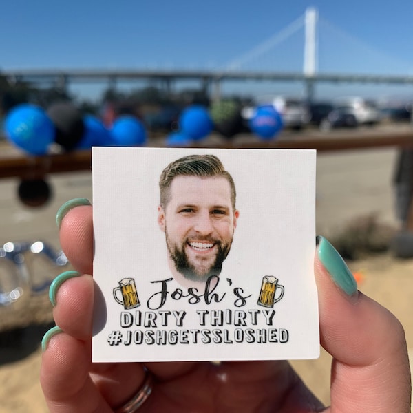 30th Birthday Party Custom Personalized Temporary Tattoos | 30th ...