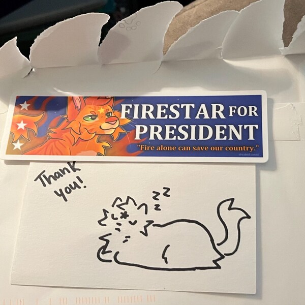 Firestar for President Bumper Sticker (two Sizes) - Etsy