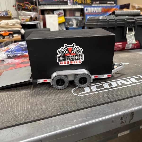 RC Trailer NEW Gooseneck Flat Bed Version, Toy Trailer, Model Trailer ...