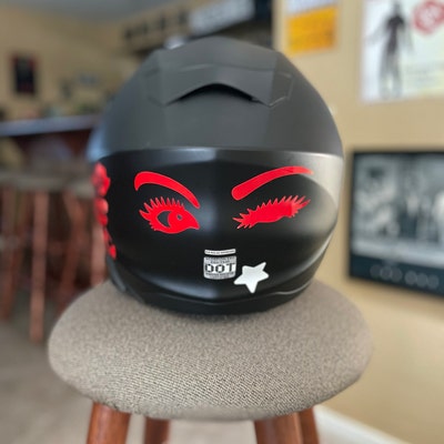 Winking Eyes Reflective Decal, Eye Lashes Wink Car Window Sticker ...